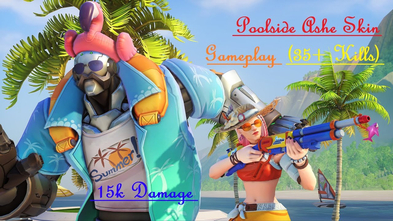 Overwatch 2 Ashe Poolside Skin Gameplay 35 Kills Youtube