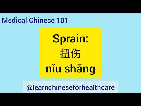 Q&A: How to say "I got a sprain!" - Fun Facts in Chinese | Learn ...