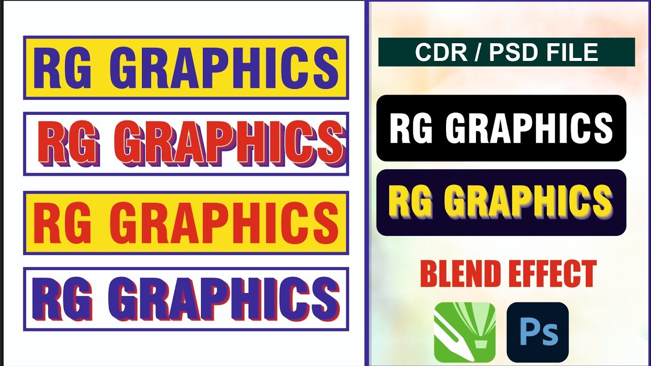 Blend Effect# Coreldraw#banner sign #Design#Coreldraw Effect#poster ...