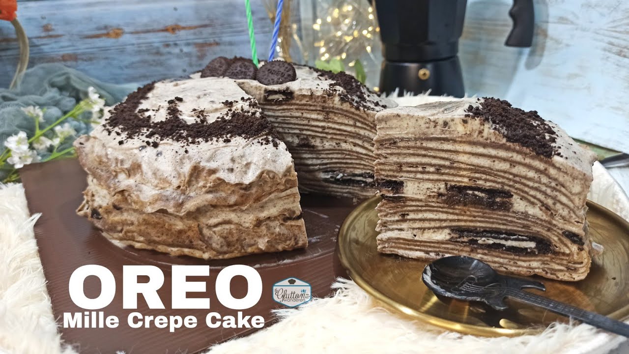 Oreo Mille Crepe, cake 1000 layer!! - YouTube