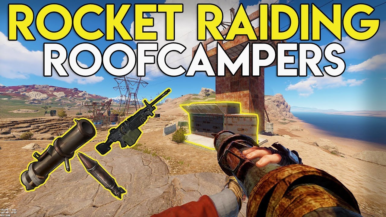 ROCKET RAIDING OUR ROOFCAMPING NEIGHBOURS! - Rust Survival #68 - YouTube