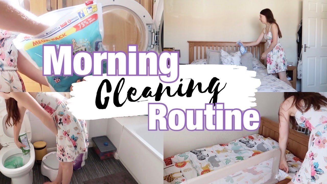 MORNING CLEANING ROUTINE | CLEANING MOTIVATION | CLEAN WITH ME - YouTube
