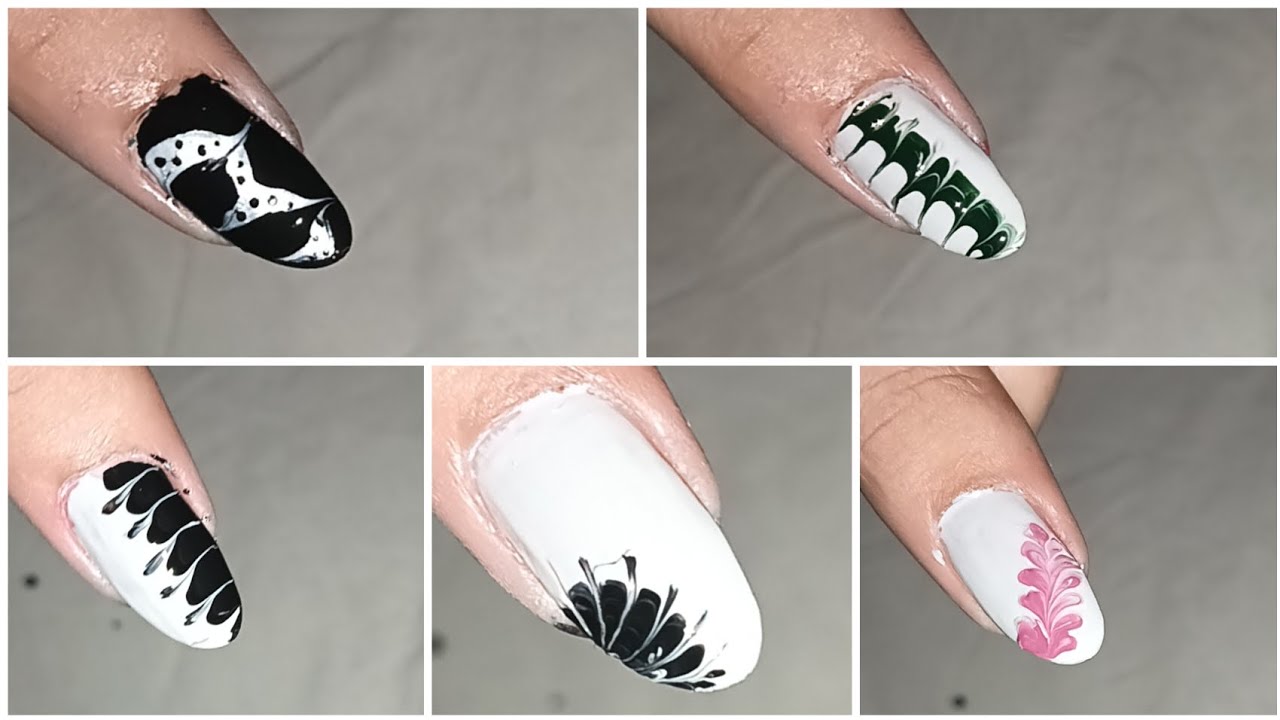 Easy nail art design ideas for beginners||using safety pin only||new ...