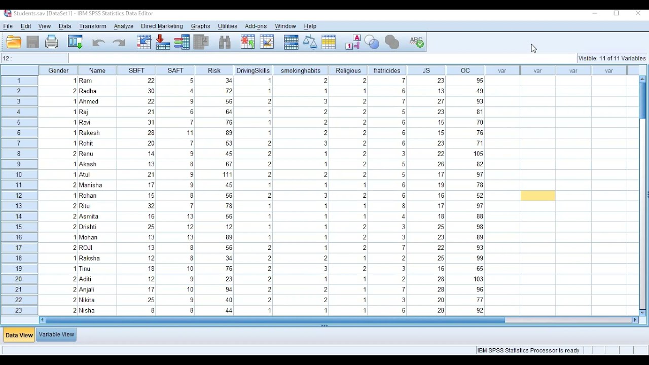 Pearson correlation using SPSS - YouTube