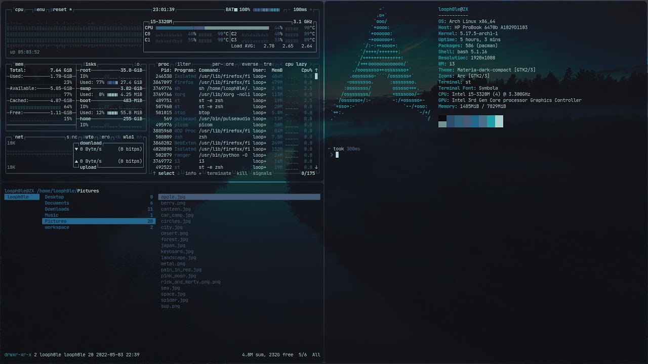 Arch Linux VSync Demo - Smooth As Butter - i3wm - YouTube