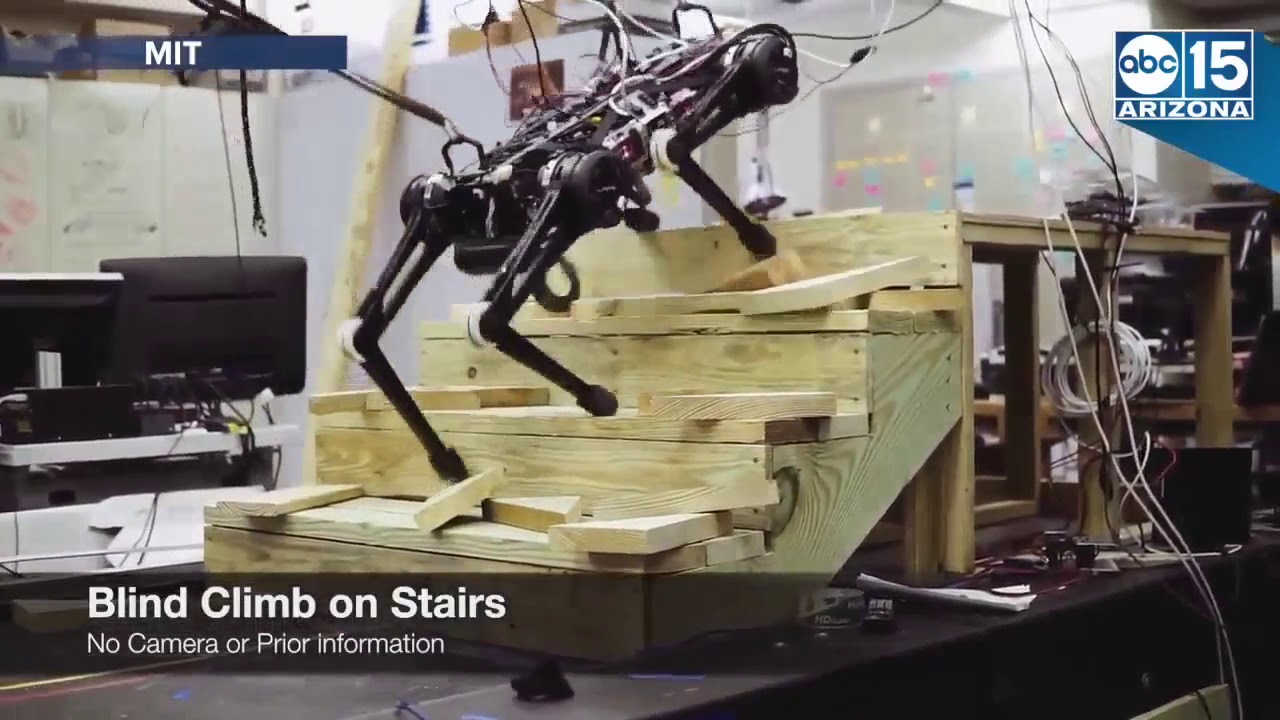 BLIND ROBOT? New galloping robot can climb without being able to "see ...