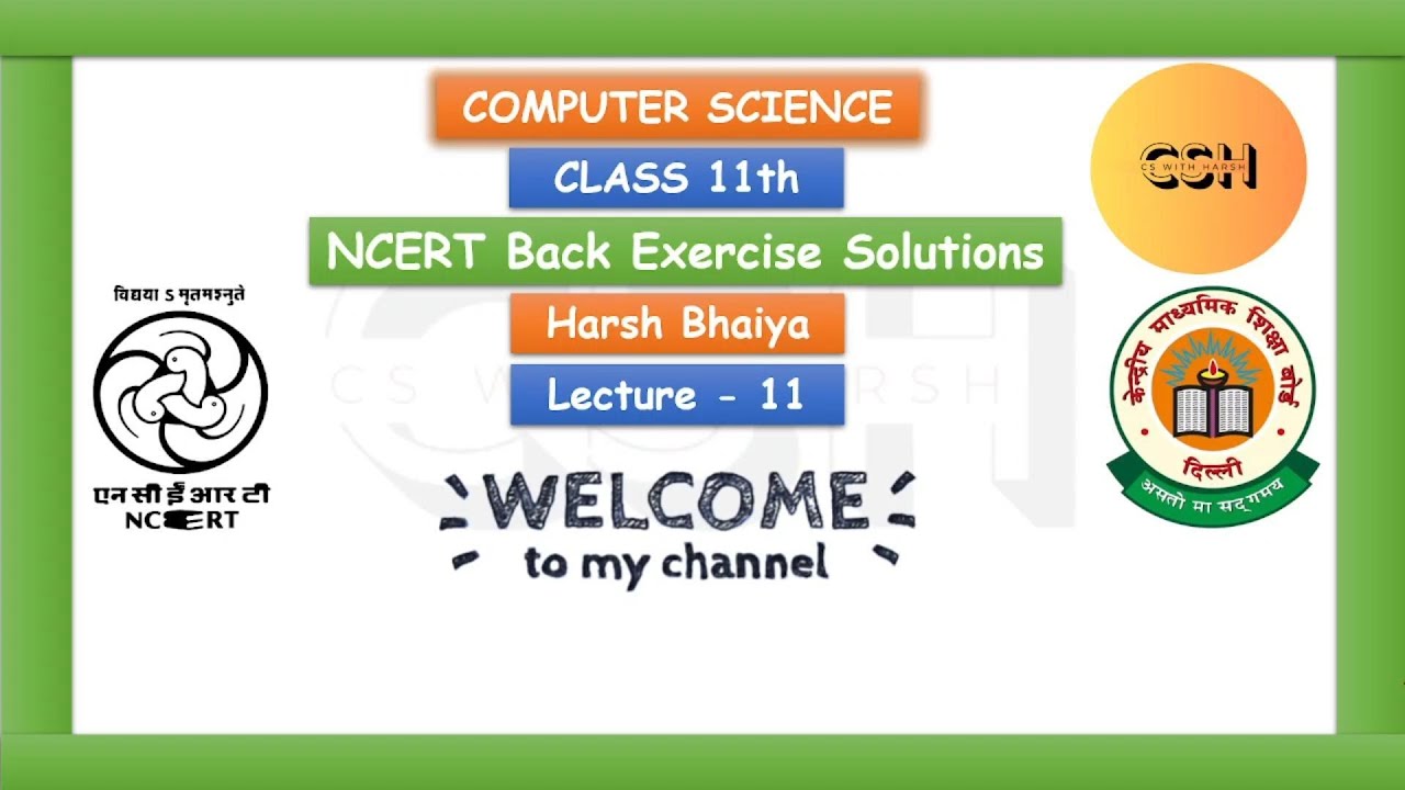 Class 11 Computer Science | Chapter 1 Computer System | NCERT Solutions ...