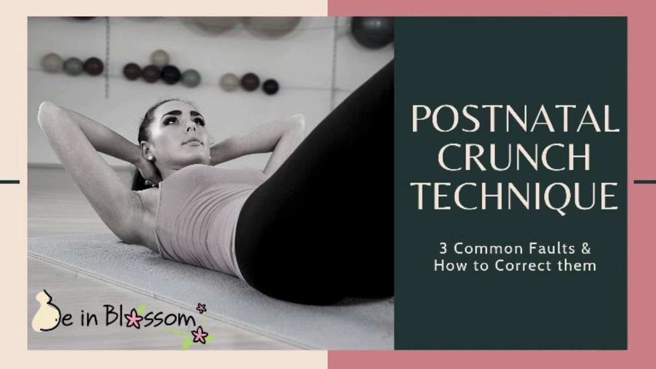 Perfect your Crunch Technique Post baby - YouTube