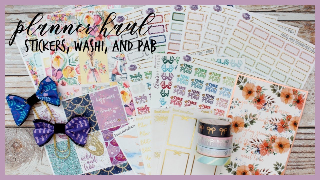 TEMPT ME TUESDAY ll PLANNER HAUL ll ETSY STICKERS, WASHI AND PLANNER ...