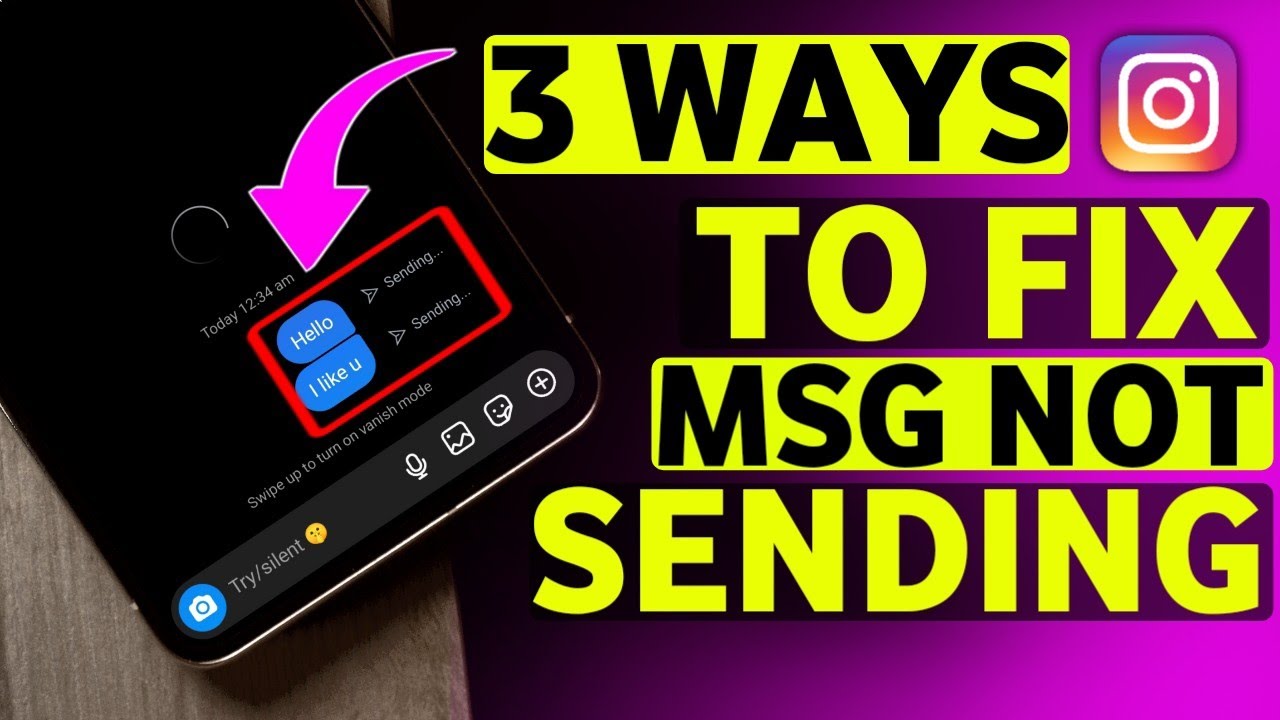 How To Fix Instagram Message Not Sending Problem - 2024 - YouTube