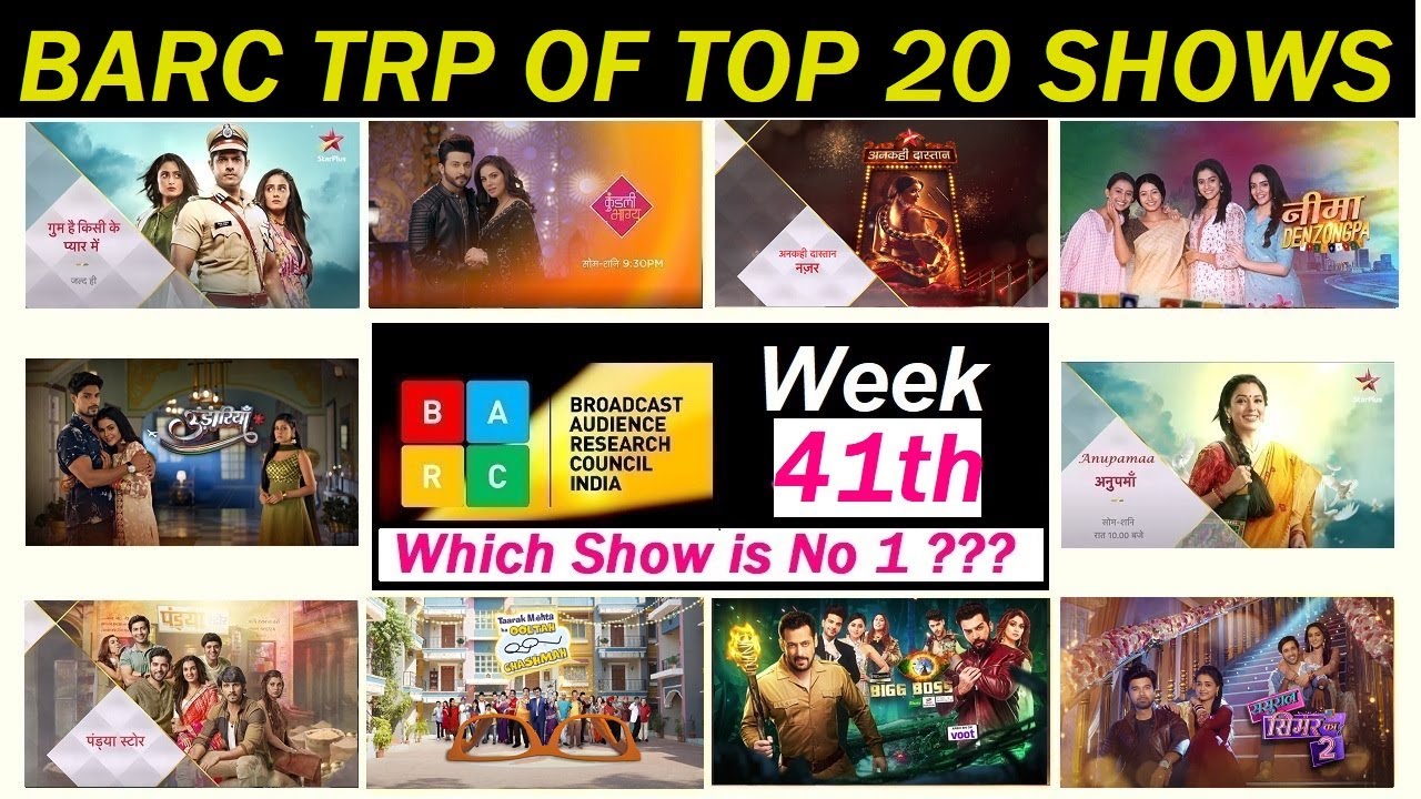 BARC TRP Ratings Week 41 (2021) : TOP 20 Shows - YouTube