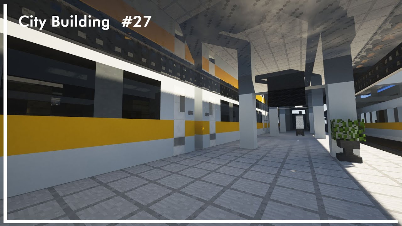City Building #27 II Train Station (Part 2) II Minecraft timelapse ...
