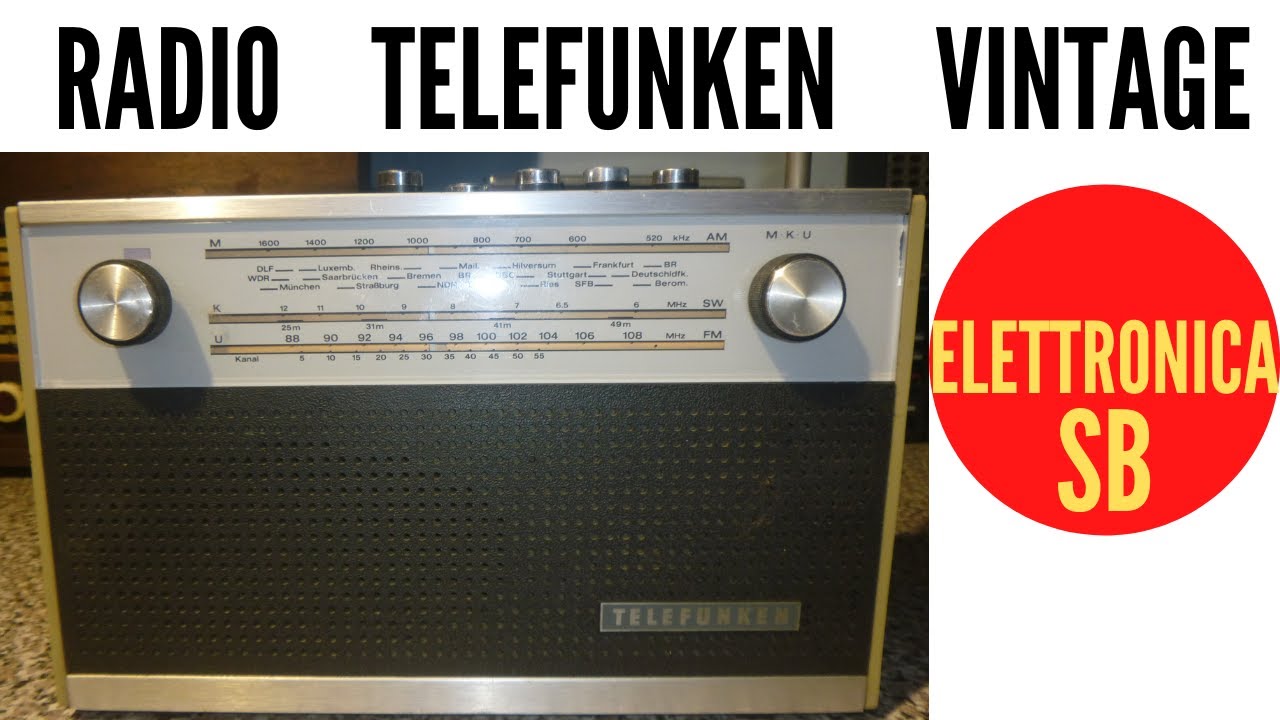 radio telefunken vintage - YouTube