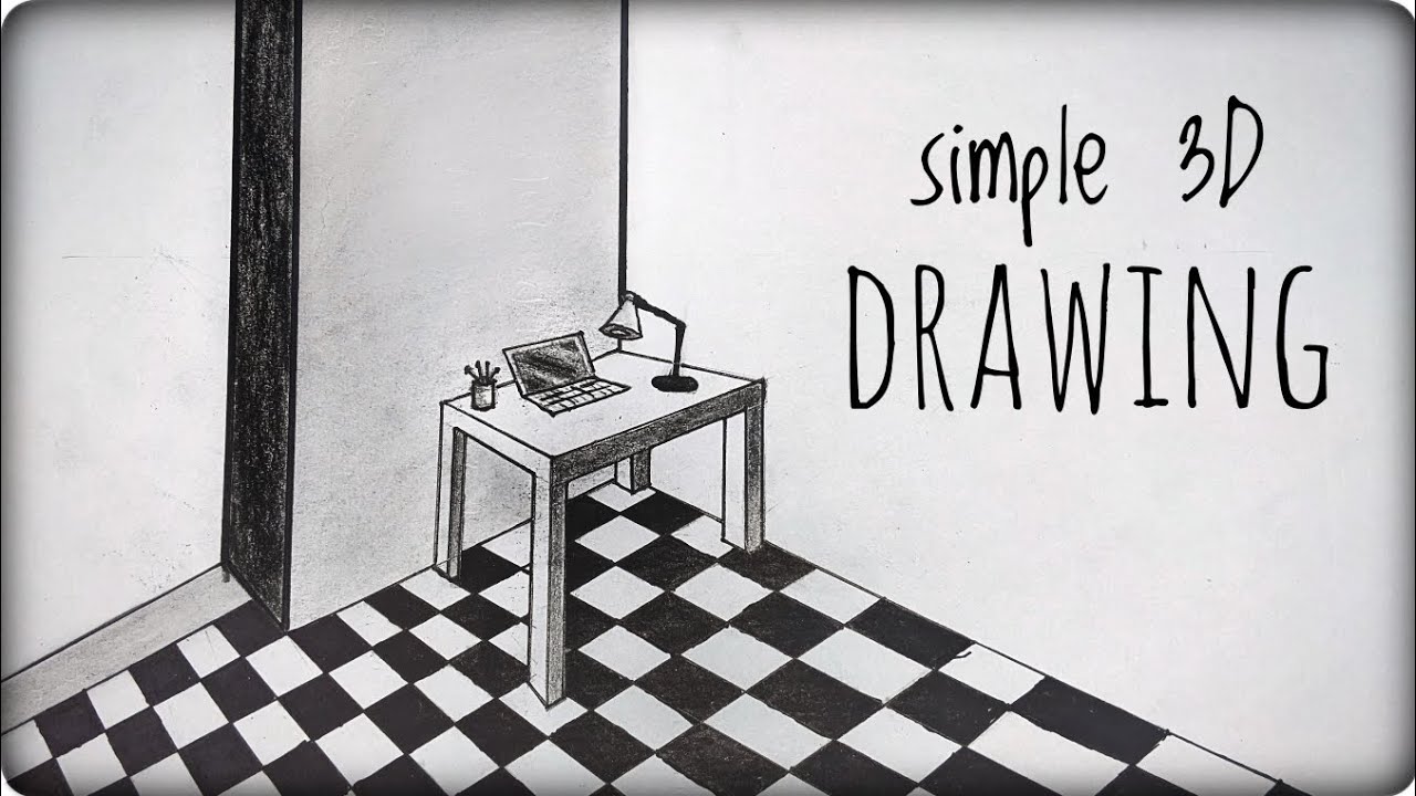 HOW TO DRAW 3D SKETCH...? using two-point perspective.... #drawing #art ...