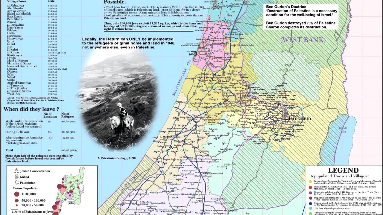 Palestine Maps 1917 to 2014 - Injustice or Sanctified? - YouTube