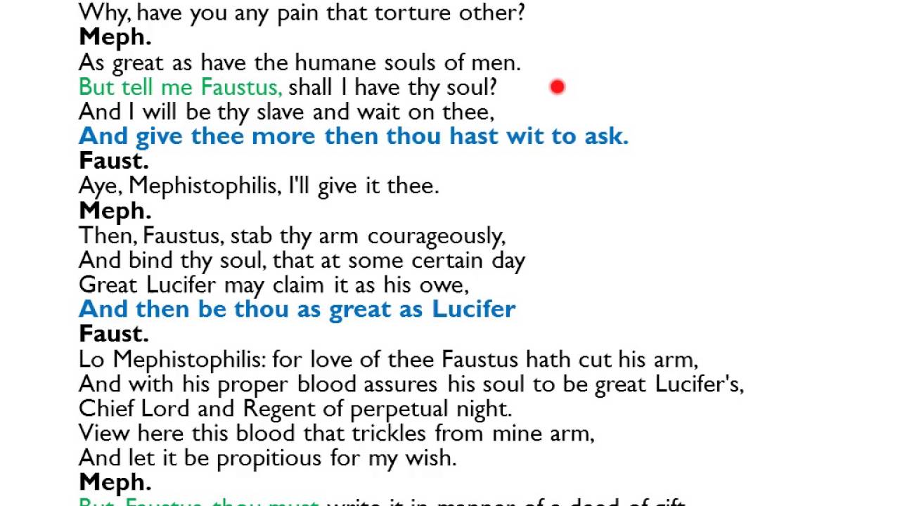Dr Faustus revision 4. Act II Scene 1 - YouTube