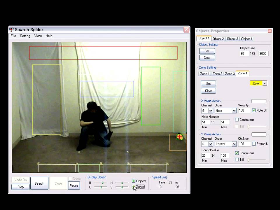 Alternate music controller using motion tracking. - YouTube