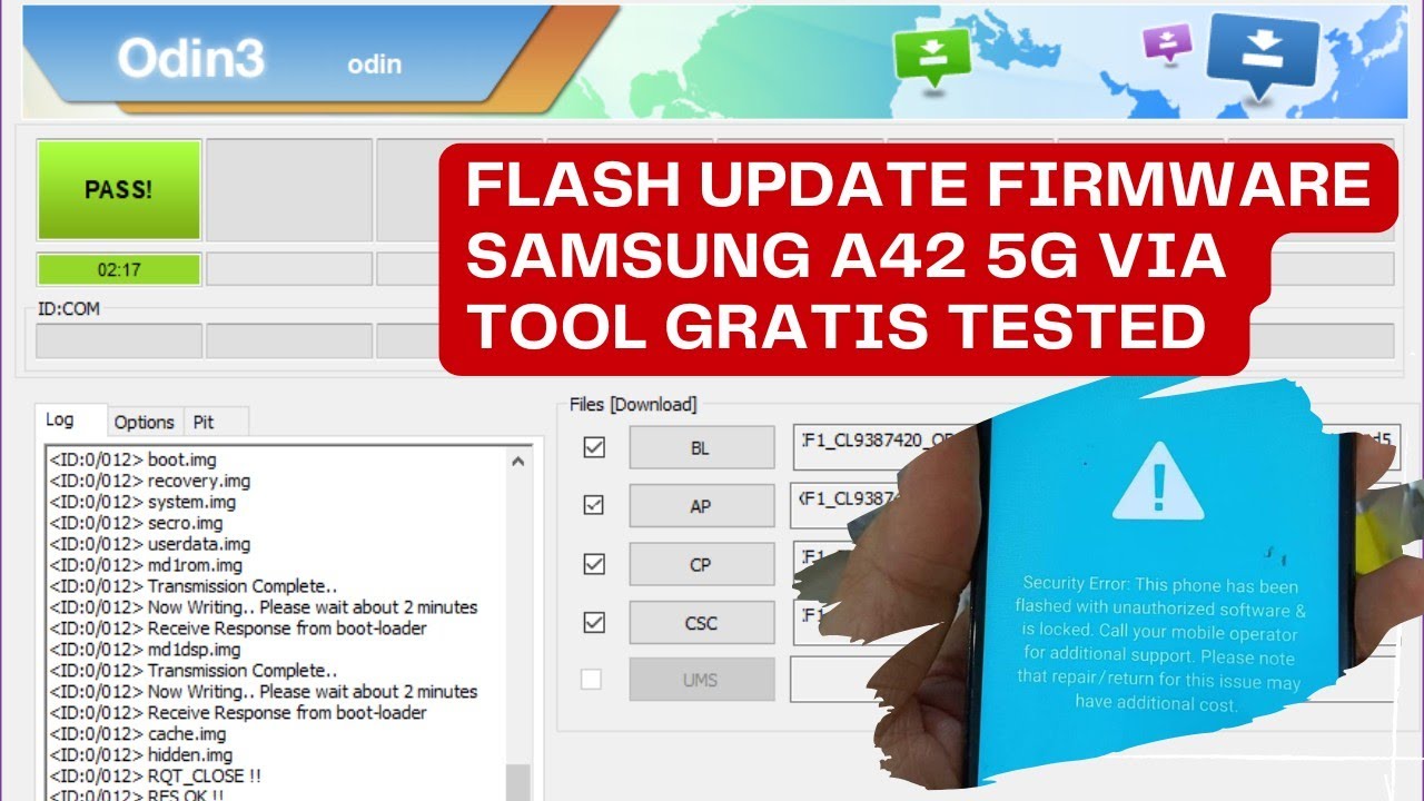 HOW TO FULL FLASH FIRMWARE SAMSUNG A42 5G || Flash Update Samsung A42 ...