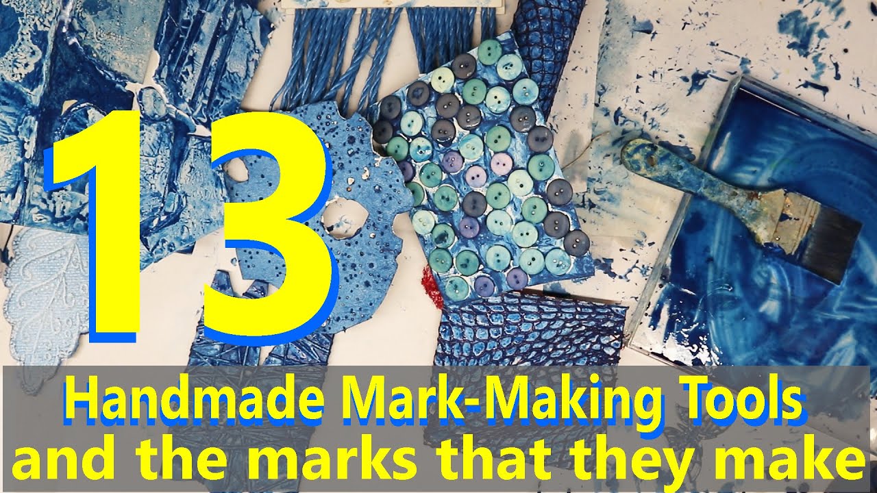 13 Handmade Mark-Making Tools and the Marks That They Make - YouTube