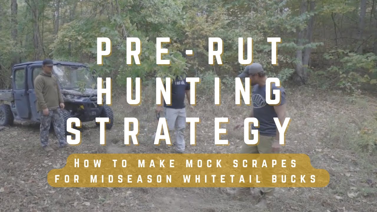 PRE RUT HUNTING STRATEGY || How to make mock scrapes for midseason ...