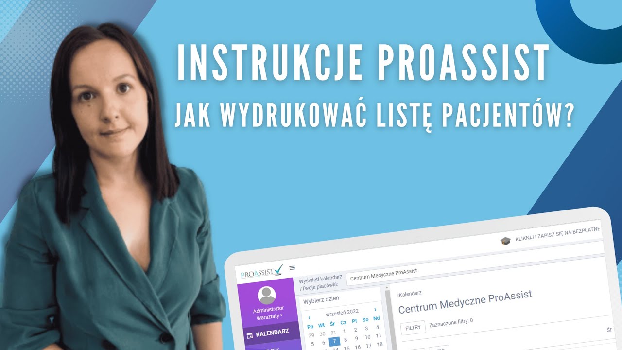 Jak wydrukować listę pacjentów ️ Instrukcje Proassist - YouTube