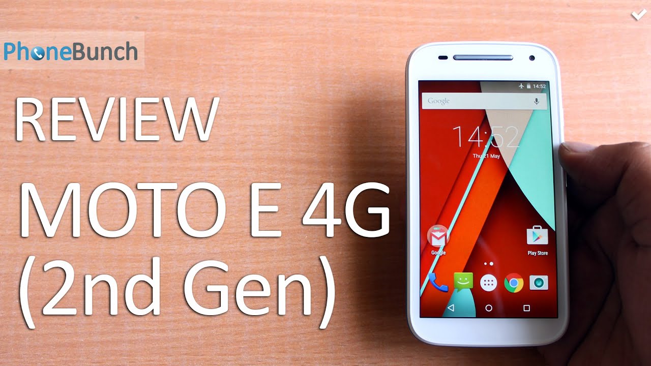 Motorola Moto E (2nd Gen) 4G Full Review - YouTube