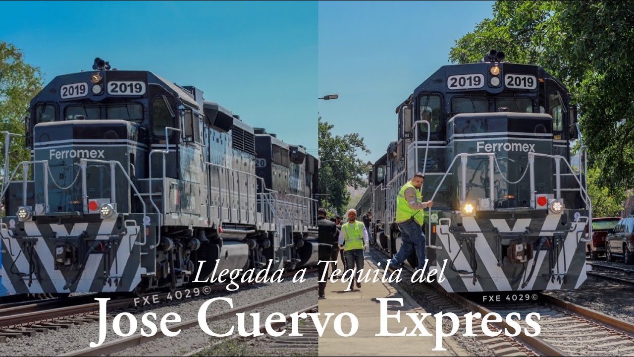 Asi es la llegada del José Cuervo Express a la estación de Tequila ...