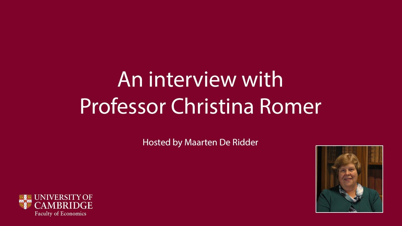 Interview with Professor Christina Romer - YouTube