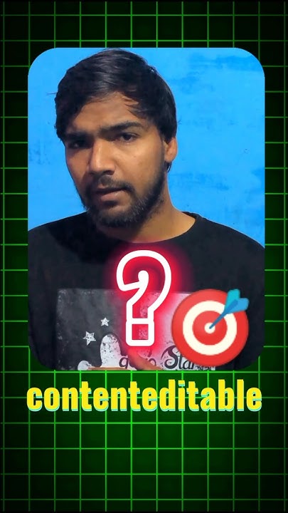 Contenteditable Attribute in HTML - Mind-Blowing Tip You Can't Miss! 🚀 ...