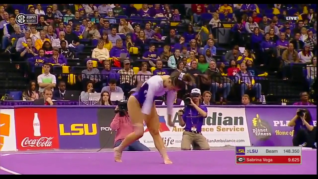 Sydney Ewing (LSU) - Floor Exercise (9.85) - Georgia at LSU 2017 - YouTube