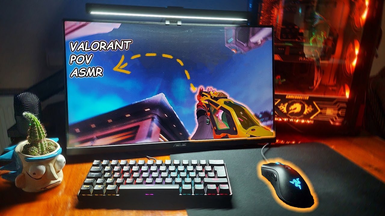 Quntis RGB Monitör Lambası kutu açılımı + Valorant //VALORANT POV ASMR ...