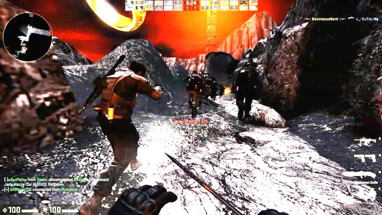 Counter Strike Global Offensive Zombie Escape mod online gameplay on ...