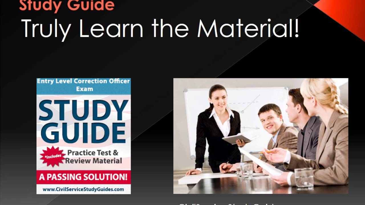 Entry Level Corrections Officer Exam Study Guide - YouTube