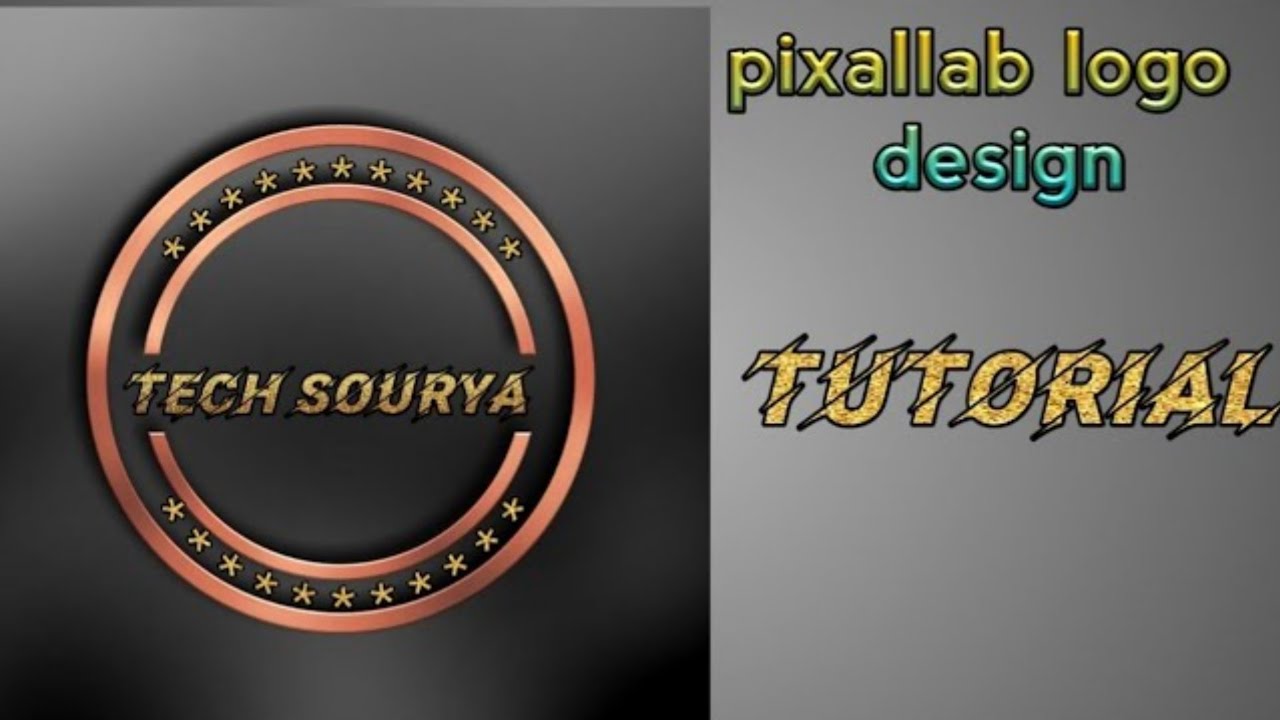 How to make logo in pixallab || how to design logo in pixallab ...