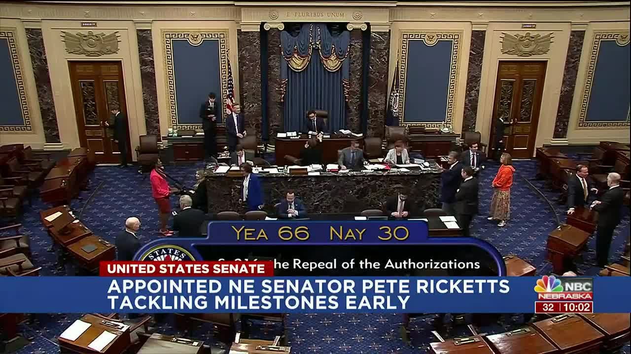 Appointed Nebraska Senator Pete Ricketts tackling a variety of ...