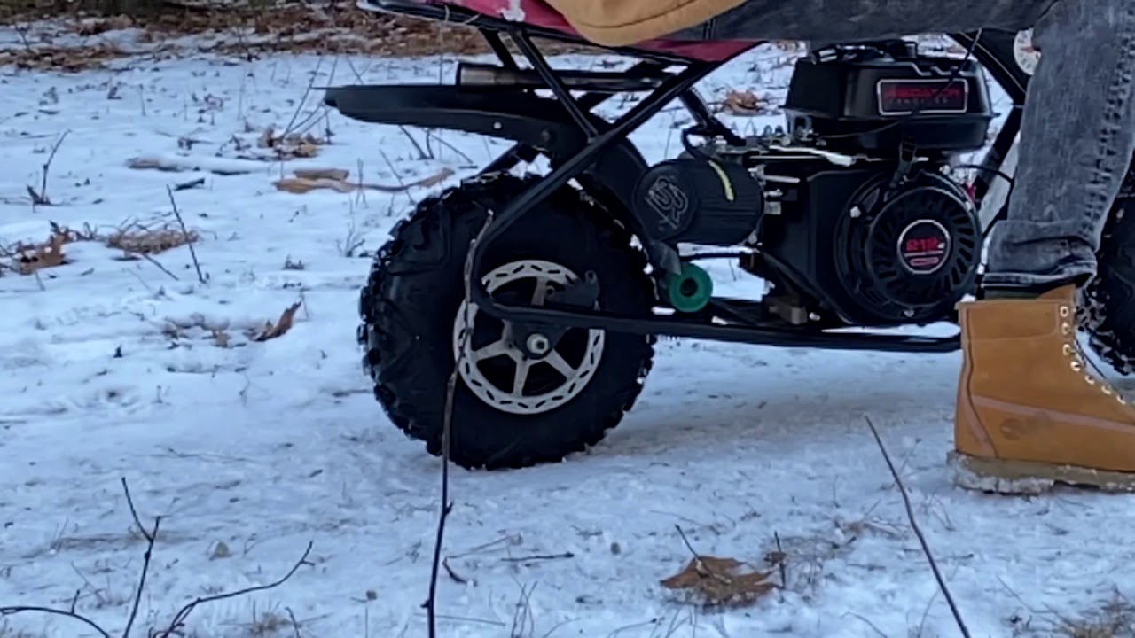 Mini Bike Burnout 212cc Stage 1 Kit Slow Motion - YouTube