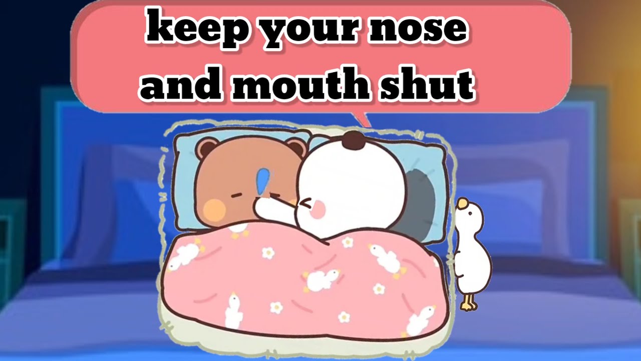 Dudu is snoring a lot 🥲bubu can't sleep Bubududu l Bearorpanda l ...