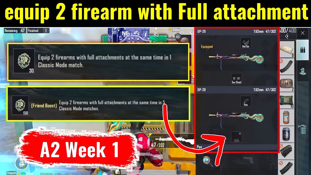equip 2 firearms with full attachments at the same time in 5 classic ...