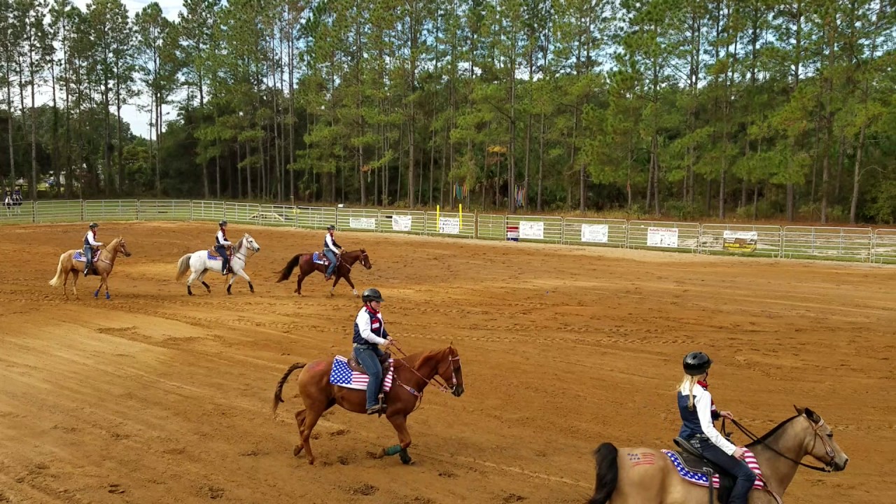 Citrus County Stampede Rodeo 2016 Drill Team - YouTube
