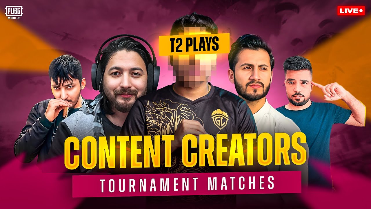 CONTENT CREATOR TOURNAMENT MATCHS & CLAN TRIALS ON STREAM | TMG T2PLAYS ...