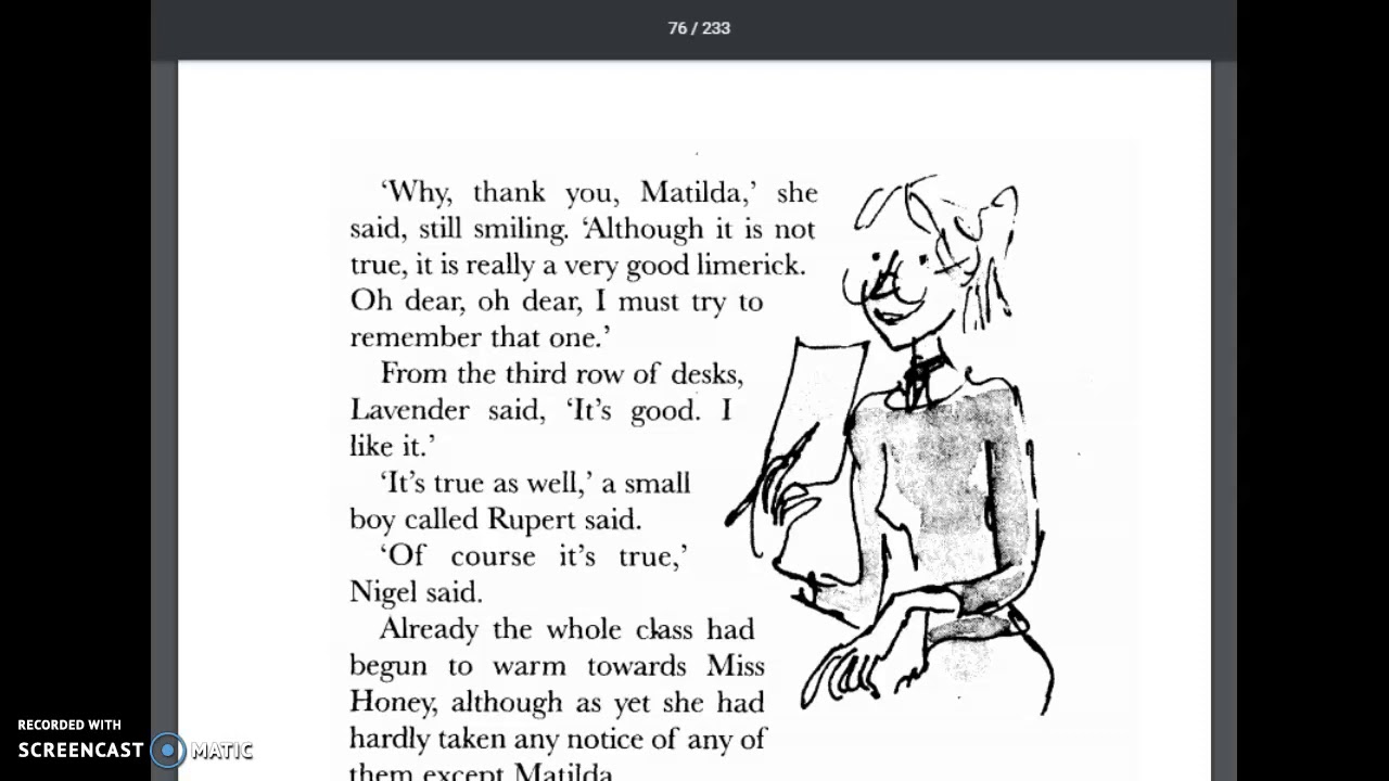Part 2 Matilda Ch. 7 - YouTube