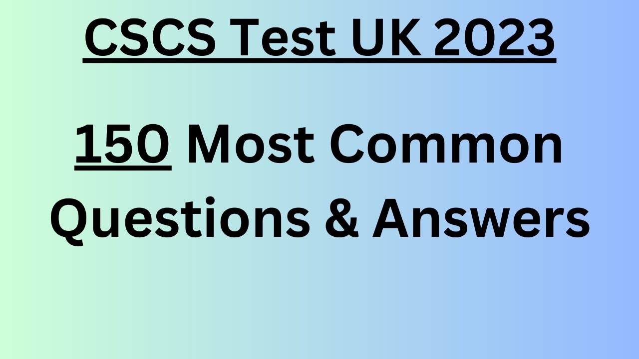 CSCS Test UK 150 Most Common Questions And Answers 2023 CSCS Test cscs-test-uk-150-most-common-questions-and-answers-2023-cscs-test