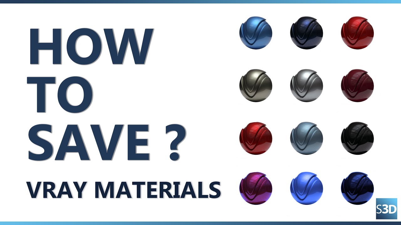 How to Save Material's in 3ds Max Library - YouTube