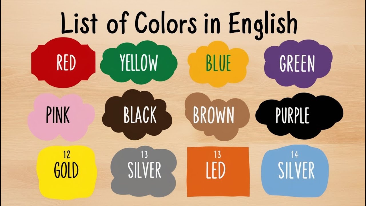 Learn Colors with Fun Examples! |Names Of Colors | List Of Colors In ...