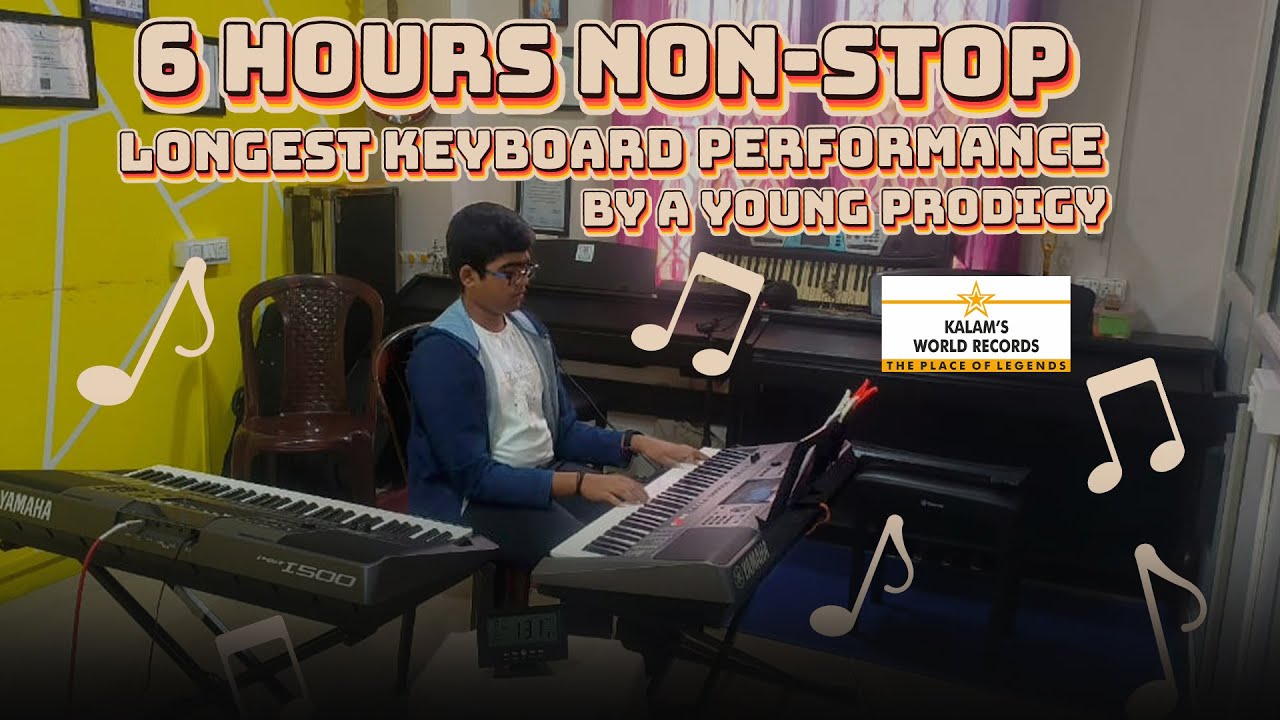 🎹 6 Hours Non-stop!🔥 Longest Keyboard Performance by a Young Prodigy🎵 ...