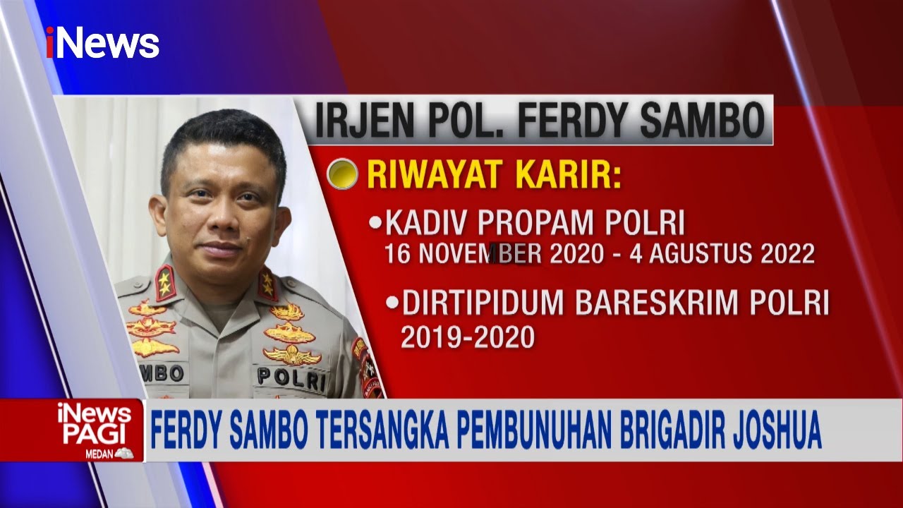 Profil Irjen Ferdy Sambo #iNewsPagi 10/08 - YouTube