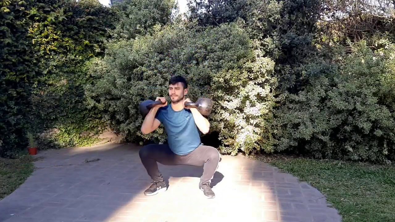 Double KB Squat Clean - YouTube
