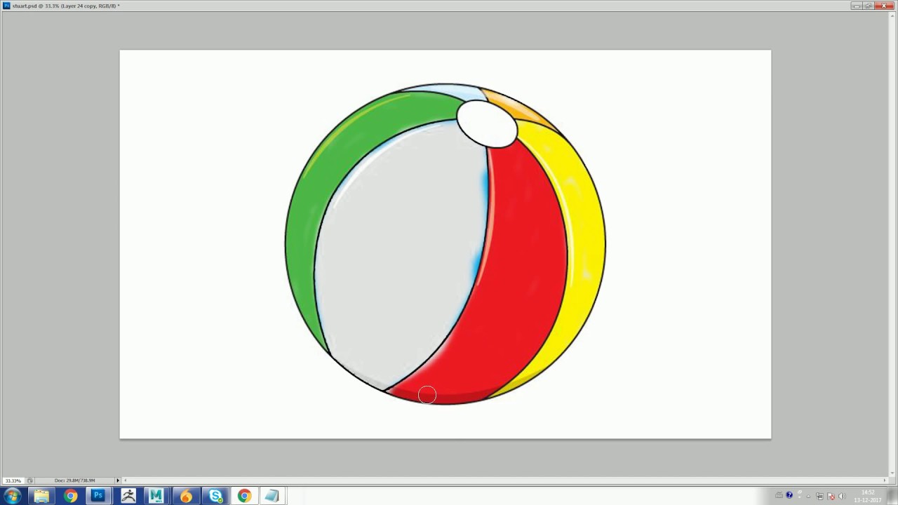 coloring ball | painting ball for children | ball drawing tutorials ...
