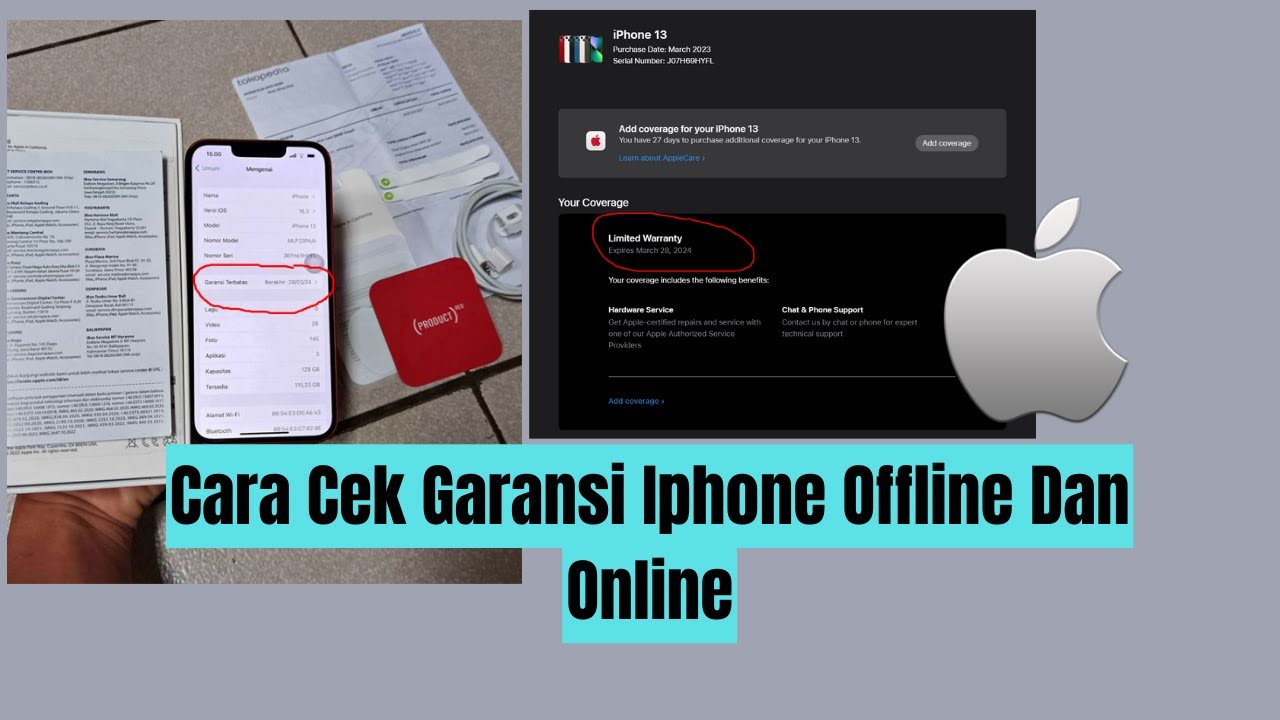 Cara Cek Garansi Iphone Offline Dan Online - YouTube