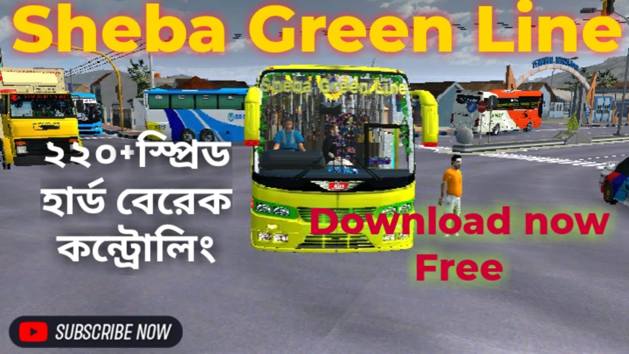 Release New Sheba Green line Rebody For Bus Simulator Indonesia ...